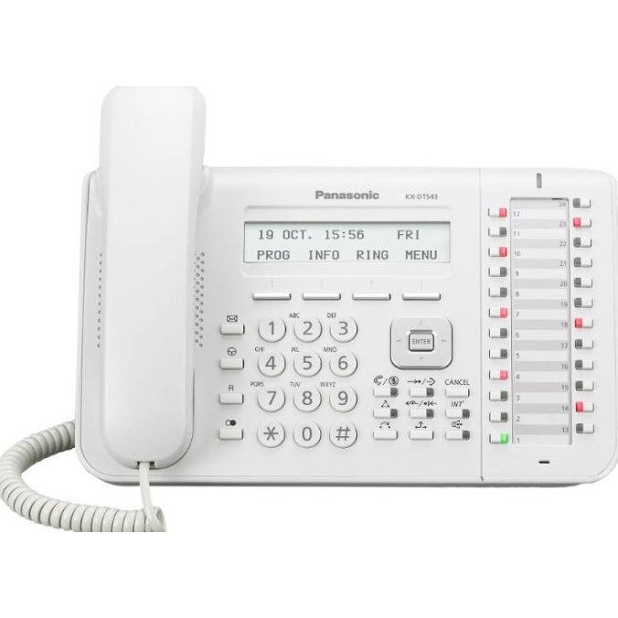Jual Panasonic Telephone Digital KX-DT543 Telepon Digital WHITE | Shopee Indonesia