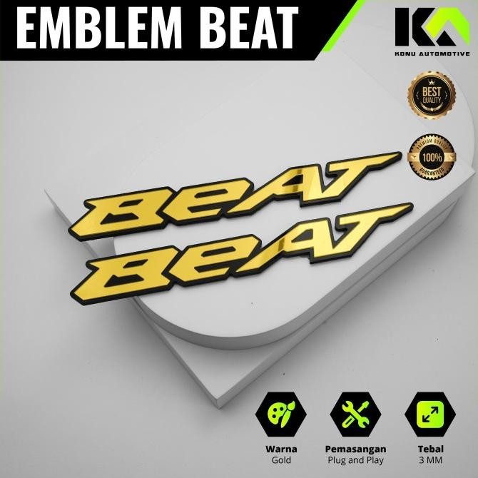 Jual EMBLEM BEAT TIMBUL BUKAN STIKER ATAU STICKER TIMBUL MOTOR LOGO ...