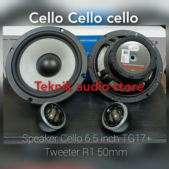 Jual Speaker Midbass Cello TG 17 plus Dome Tweeter custom 50mm | Shopee ...