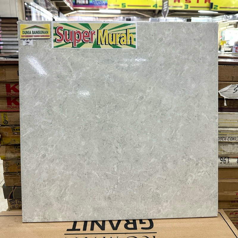 Jual Keramik Lantai 50x50 KIA Jishu Grey Keramik Glossy / Keramik ...