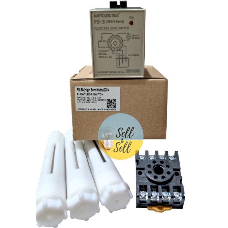 Jual Promo 1 SET Floatless Level Switch FS-3A Hanyoung / WLC FS3A ...