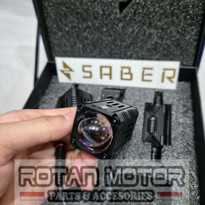 Jual MINI PROJIE SABER SR1 NANO V2 / SABER SR 1 NANO V2 Blue Lens 2X25W ...