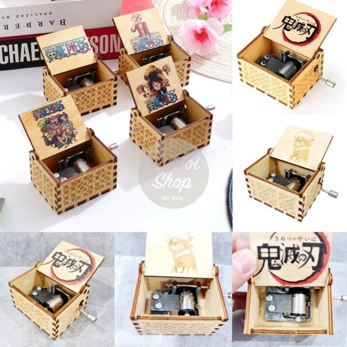 Jual yang dicari@@@@] Kotak Musik Putar Kayu Anime Demonslayer Naruto ...