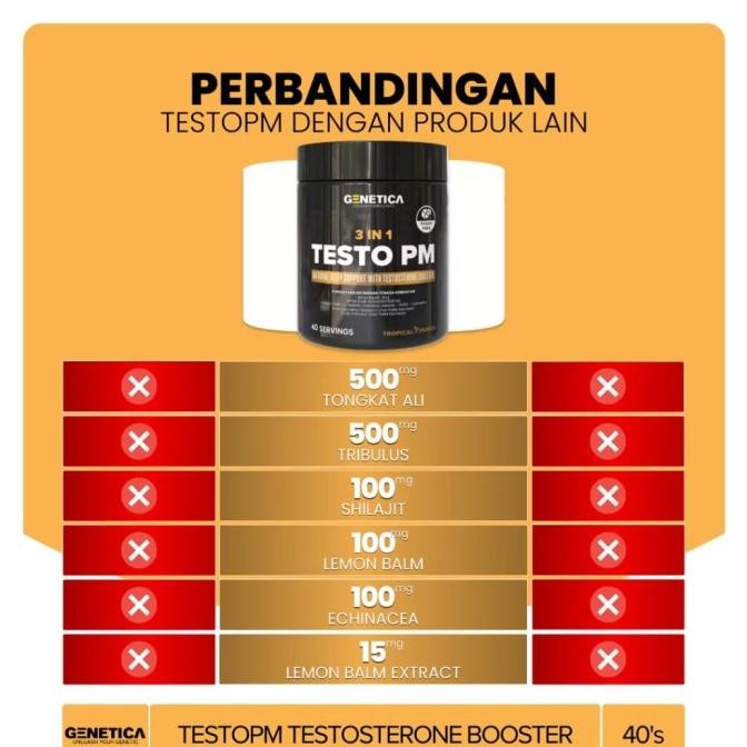 Jual Genetica Testo Pm 40 Serving 3 In 1 Testobooster Tongkat Ali ...