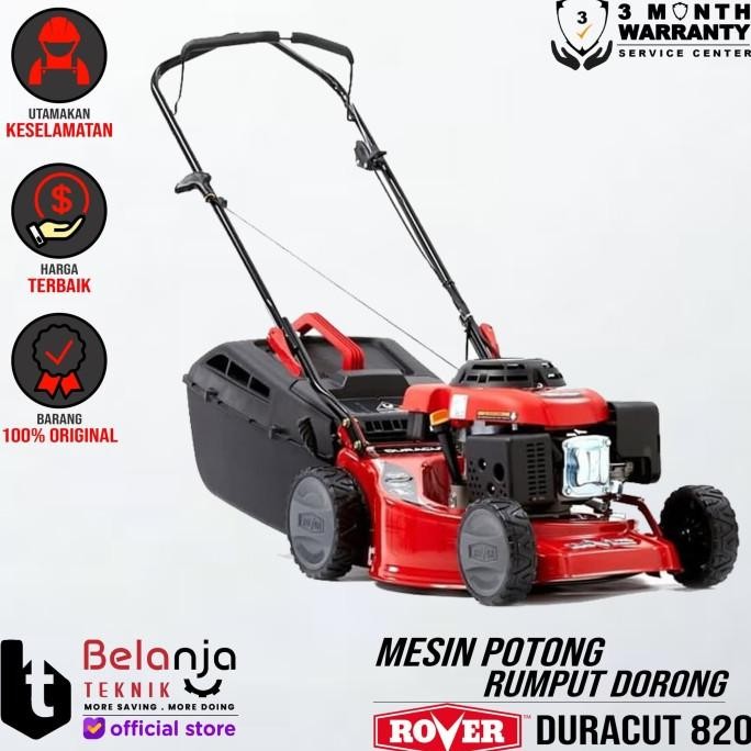Jual ROVER Mesin Potong Rumput Dorong DURACUT 820 LAWN MOWER OHV 800 ...