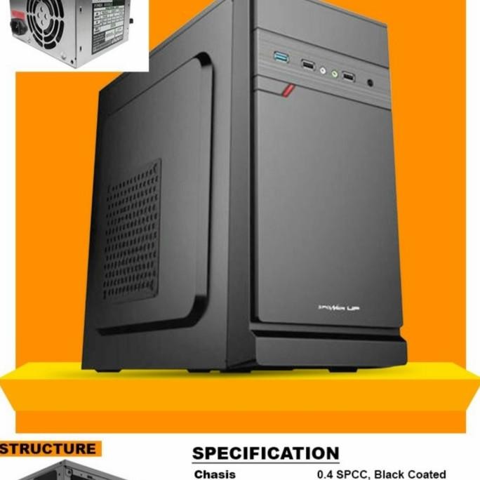 Jual Casing Power Up Micro-Atx Aeromax With Psu 500W Bagus | Shopee ...