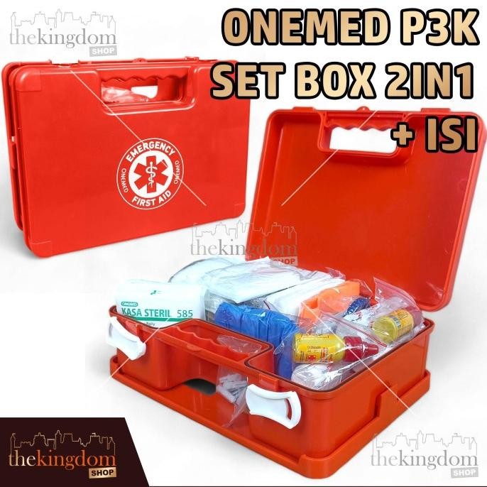Jual Onemed P3K Emergency Set Box 2In1 Jinjing Dan Dinding + Isi Paket ...