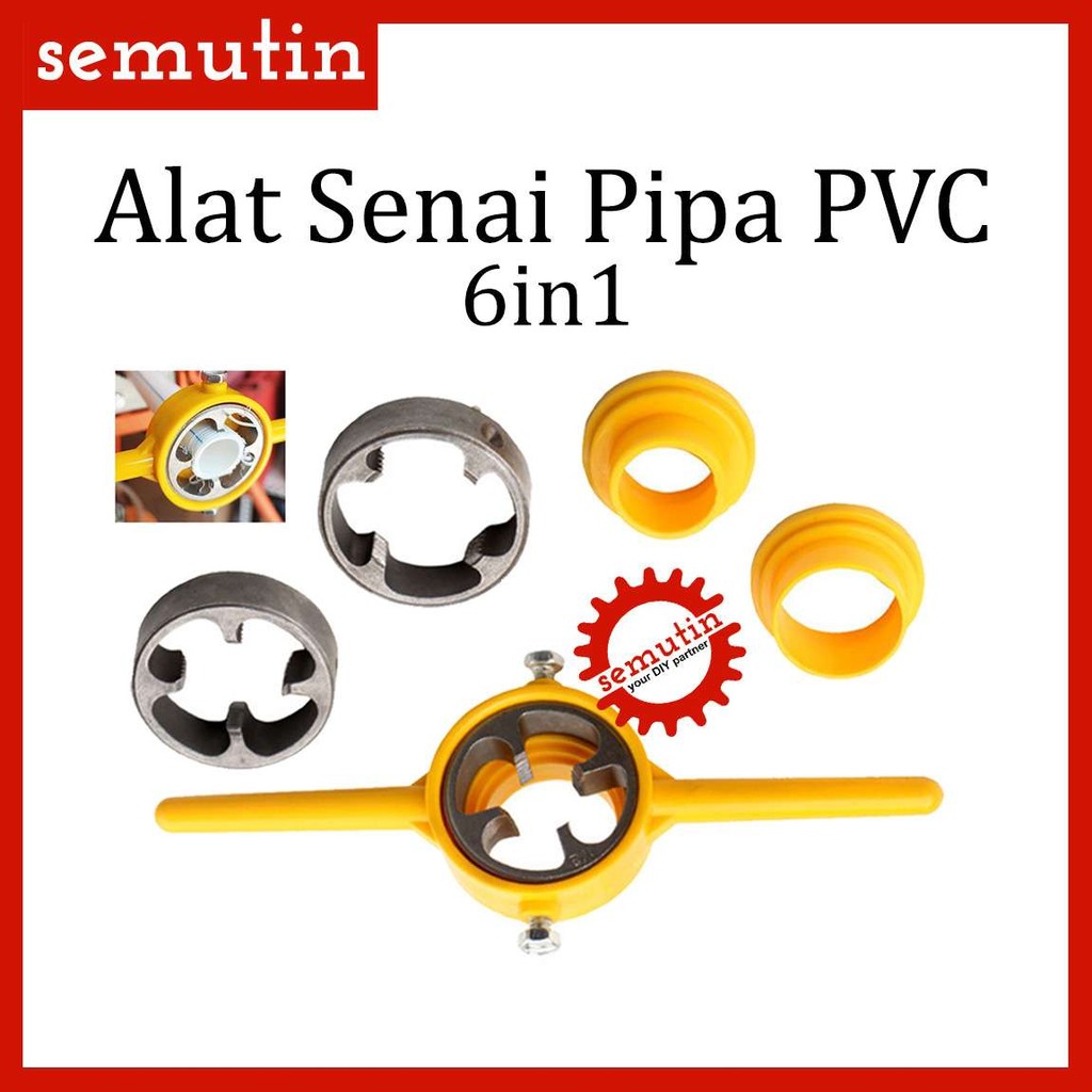 Jual Senai Alat Pipa PVC 1/2" 3/4" 1" Inch Ai61 SM / Snai Ratchet DIE ...