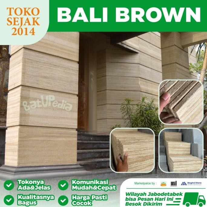 Jual Batu Alam Dinding Bali Brown Motif Seperti Marmer Khusus Untuk ...