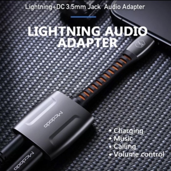 Jual Mcdodo Ca-6340 Splitter Iphone Lightning To Aux + Lightning ...