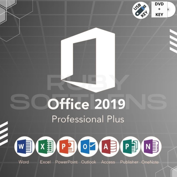 Jual MS Office 2019 Professional Plus Key DVD/USB | Shopee Indonesia