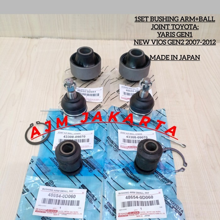 Jual Bushing Arm Ball Joint Lower Vios Gen2 Yaris Bakpao Harga 1Set ...