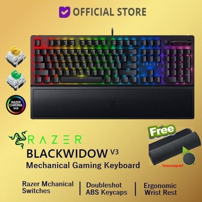 Jual Razer Blackwidow V3 Mechanical Gaming Keyboard Black Widow ...