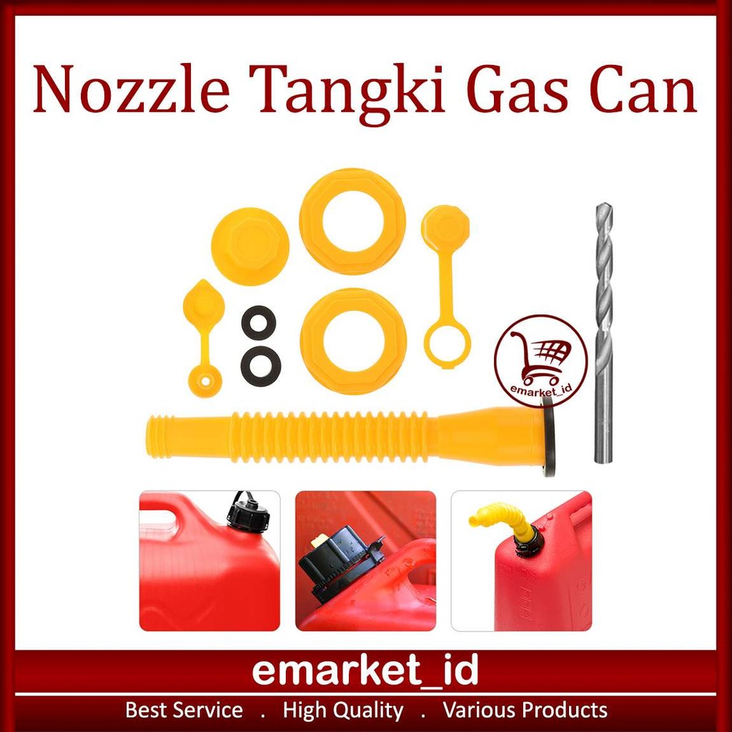 Jual EM Nozzle Tangki Gas Can 200mm AI57 / Sumbat Nosel Mur Heksagonal ...