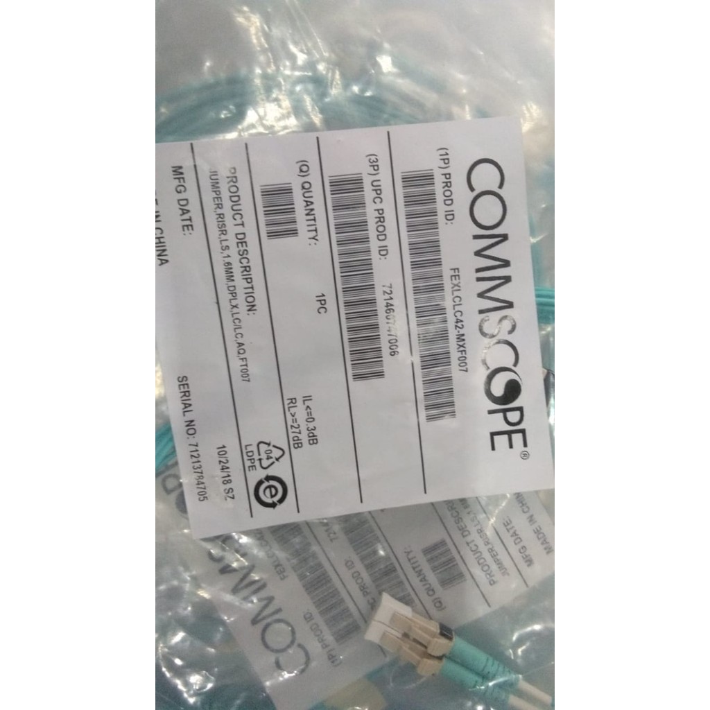 Jual Commscope SYSTIMAX FEXLCLC42-MXF010 FO Patch Cord LC - LC OM4 3M ...