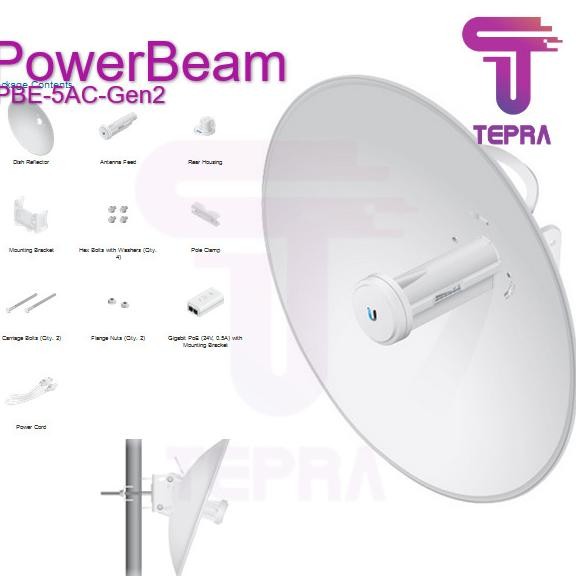 Jual Ubiquiti PBE 5AC Gen2 PowerBeam 5Ghz AC Gen2 25dBi | Shopee Indonesia