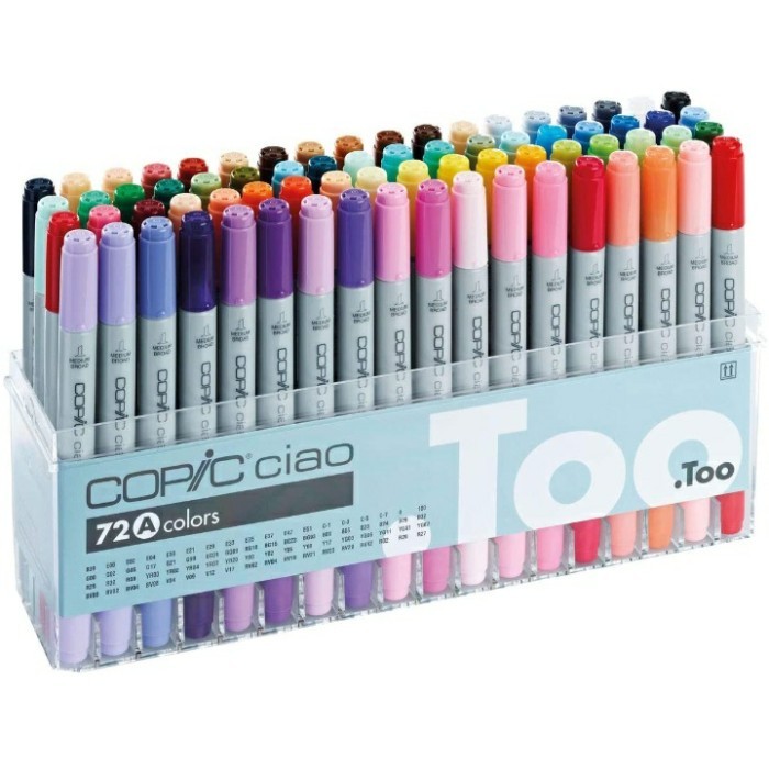 Jual Copic Premium Artist Markers - CIAO 72 Colors Set A . Spidol ...