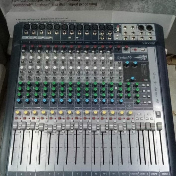 Jual Mixer Audio Soundcraft Signature 16 ( 16 Channel ) | Shopee Indonesia