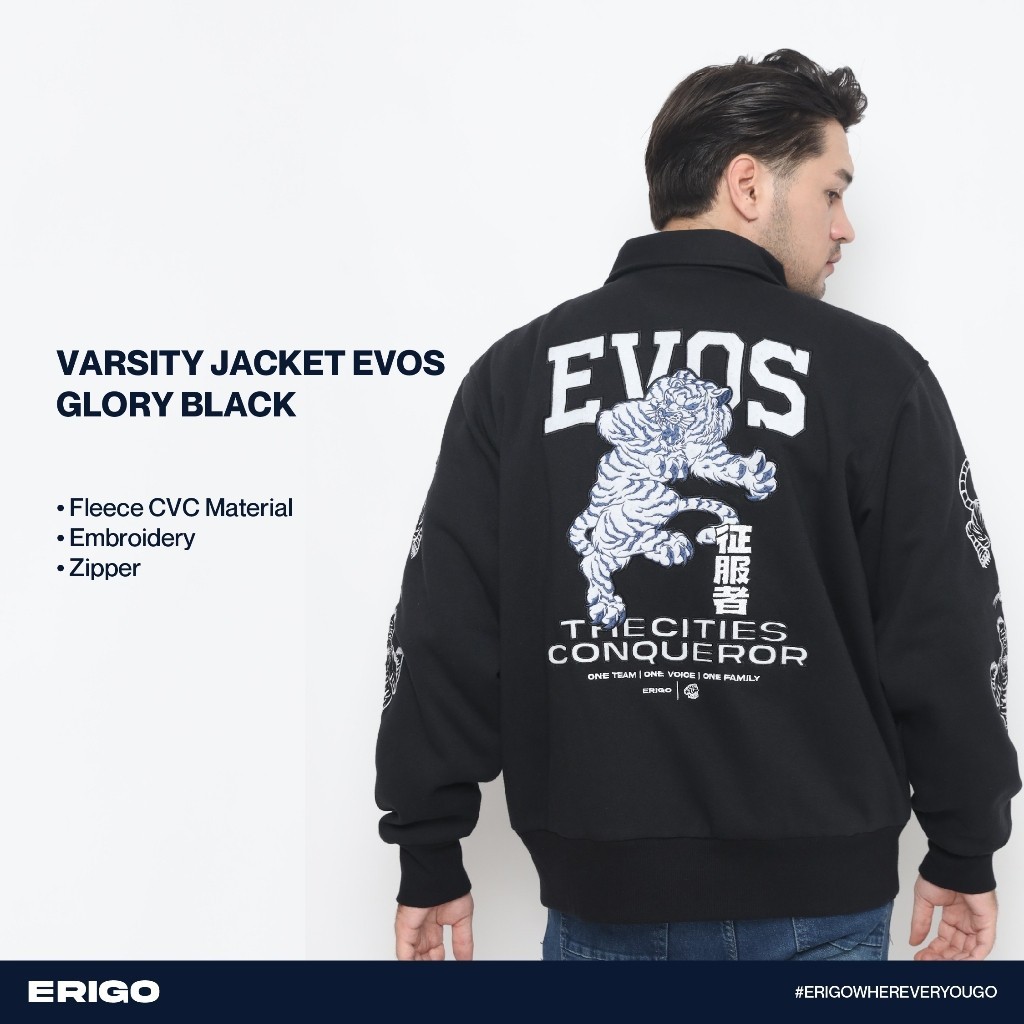 Jual Erigo Varsity | Evos Glory Black | Shopee Indonesia