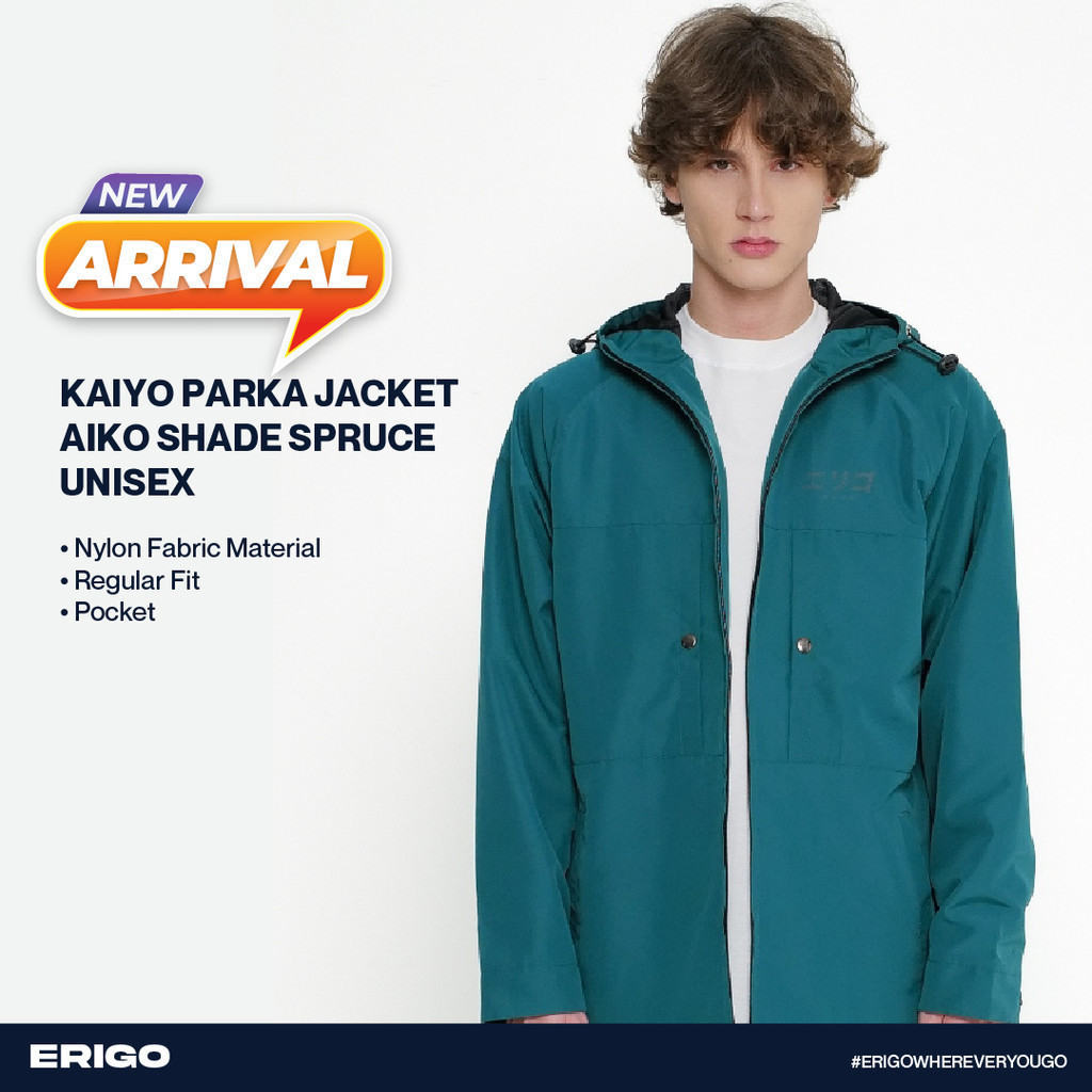 Jual Erigo Kaiyo Parka Jacket Akio Shade Spruce Unisex | Shopee Indonesia