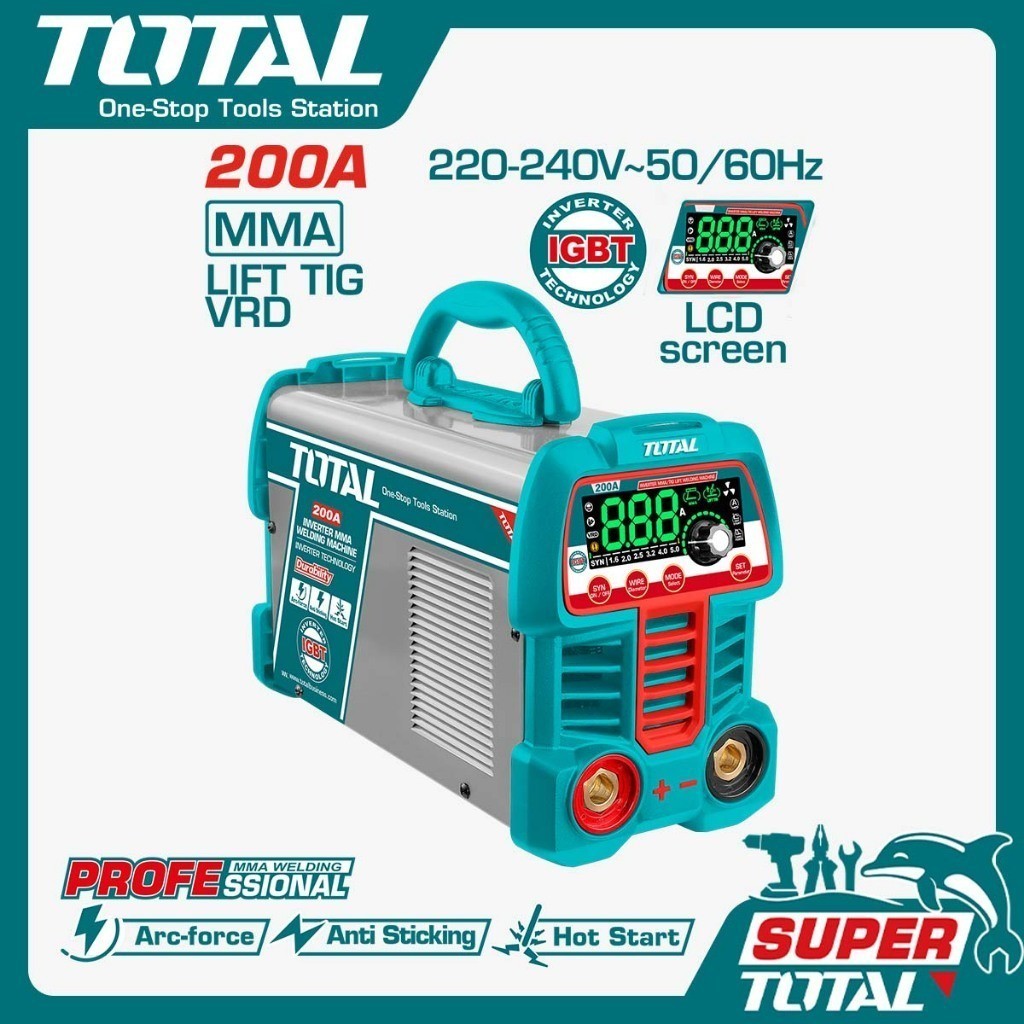 Jual 【TOTAL】Inverter MMA/TIG Lift Welding Machine TW2200691 - Mesin Las ...