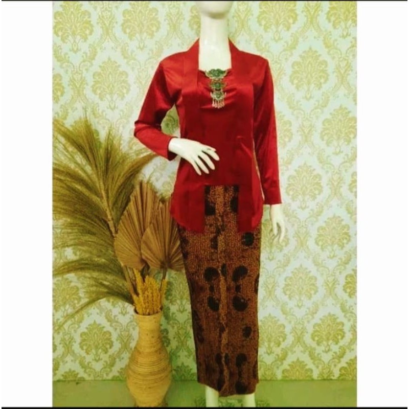 Jual Cuci Gudang Kebaya Bludru Kutu Baru Stretch/Kebaya Kartini/Kebaya Wisuda/Kebaya Jawa Tengah ...