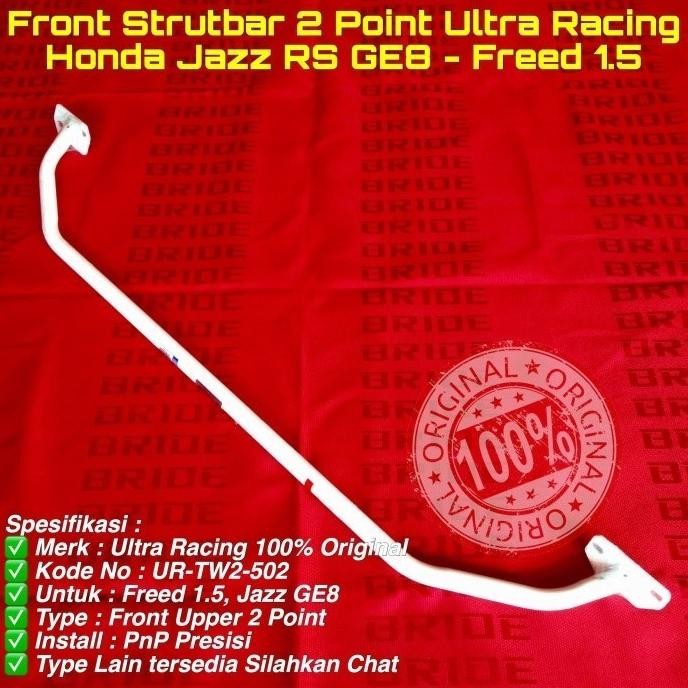 Jual Front Strutbar Ultra Racing 2 Point Honda Jazz RS - GE8 2008-2013 | Shopee Indonesia