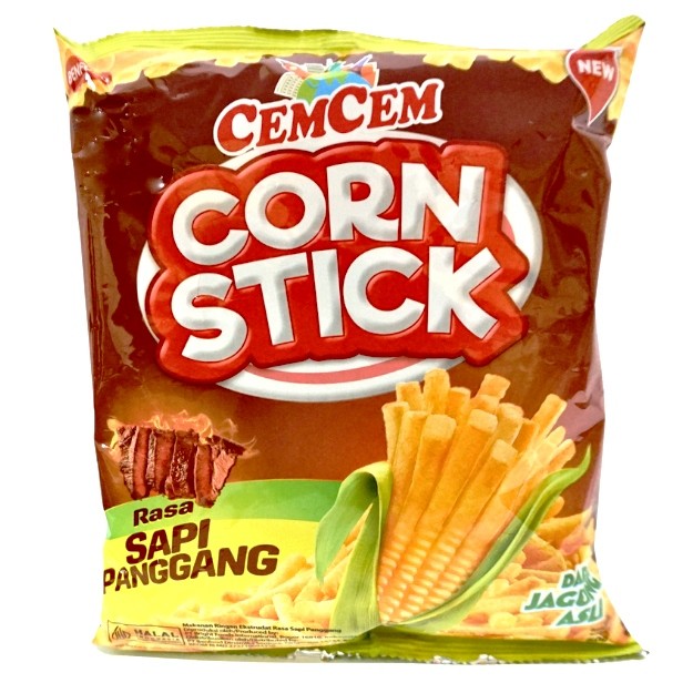Jual S25063 CEMCEM CORN STICK SAPI PANGGANG SNACK 60GR MAJU BERSAMA ...