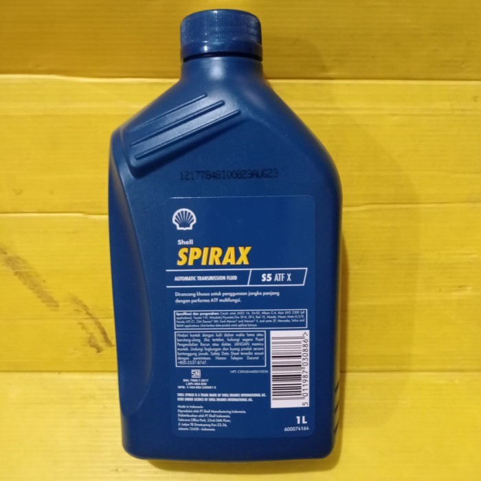 Jual OLI TRANSMISI MATIC SHELL SPIRAX S5 ATF X MULTI VEHICLE 1LITER ...