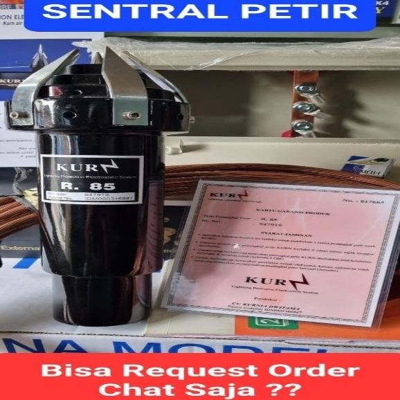 Jual New!! Penangkal Petir Kurn R85 Meter Original Box Hitam | Shopee ...