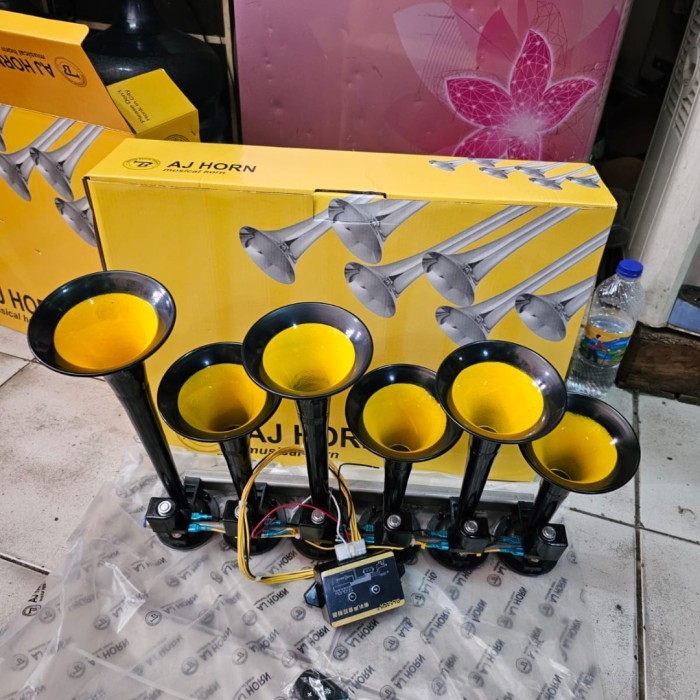 Jual klakson mobil buss telolet basuri 6 corong 24 vol | Shopee Indonesia