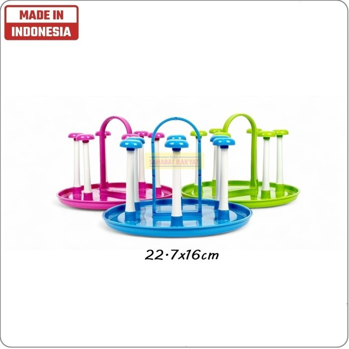 Jual Stand Gelas Tempat Gelas Rak Gantung Gelas Nampan Cantolan Gelas 6 ...