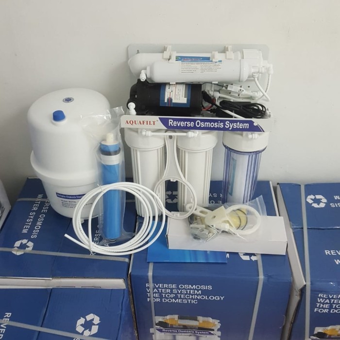 Jual MESIN REVERSE OSMOSIS (RO) MICRON 100 GPD / FILTER AIR MINUM 100 ...