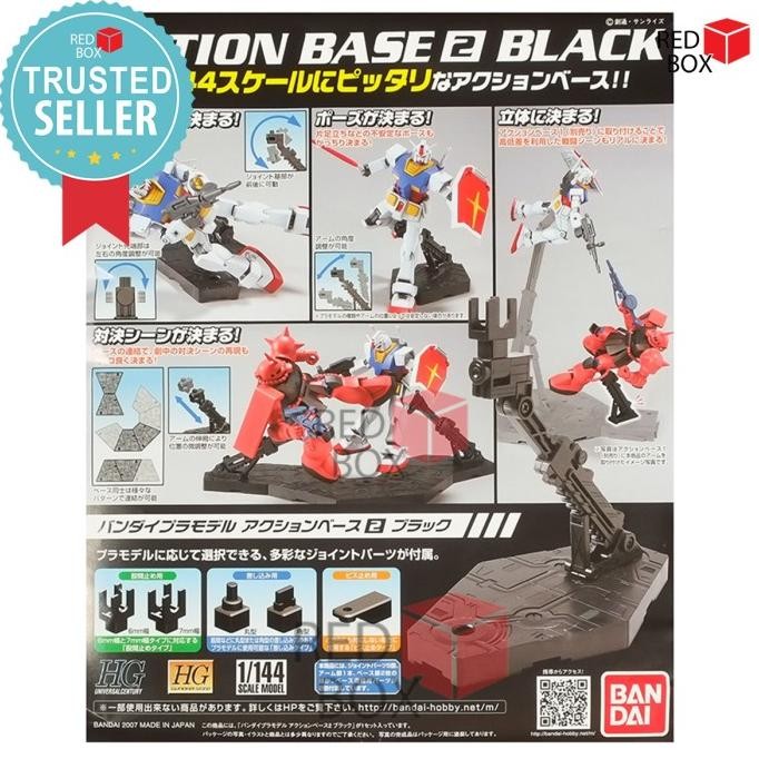Jual Original Action Base 2 Black Bandai Gundam Gunpla Display Stand Sd ...
