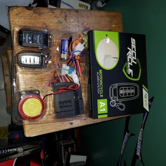 Jual Alarm Motor A1 Nine 9 + Modul + Remote Baterai Cadangan Karburator ...
