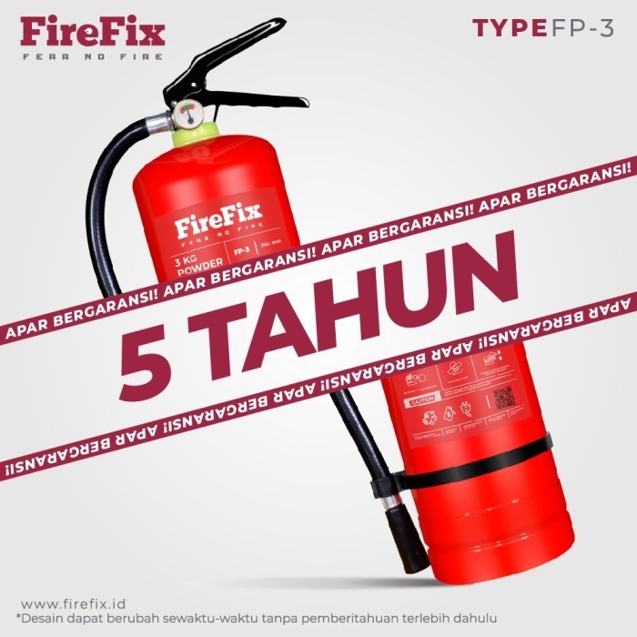 Jual FIREFIX FP3 POWDER 3 KG TABUNG ALAT PEMADAM API RINGAN APAR ...