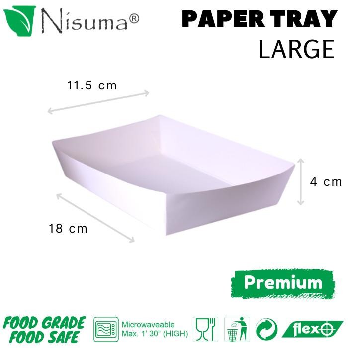 Jual Paper Tray Large - 100 Pcs Premium / Piring Kertas Besar Murah ...