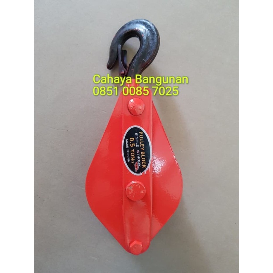 Jual Katrol Kerekan Besi Tukang Bangunan Kapal Barang Berat 500Kg 500 ...