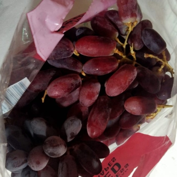 Jual Buah Anggur Crimson Red Seedleess/Long Red 1 Dus | Shopee Indonesia