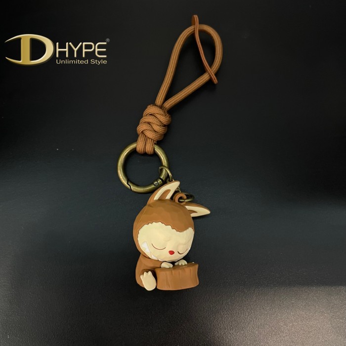 Jual LABUBU X POP MART TIMBER WORKSHOP SERIES KEYCHAIN - DOZE OFF 100% ...