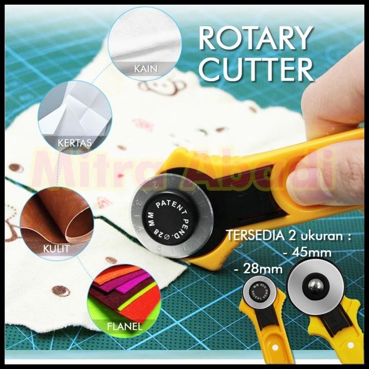Jual Rotary Cutter / Pisau Putar Pemotong Kain | Shopee Indonesia
