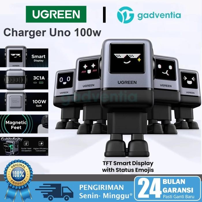 Jual Ugreen Uno Robot Kepala Adaptor Charger Nexode Gan Pd Fast ...