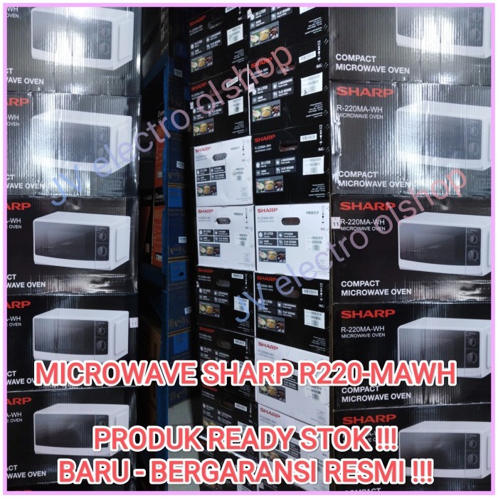 Jual MICROWAVE SHARP R-220MAWH 20 LITER - 450W / SHARP MICROWAVE LOW ...