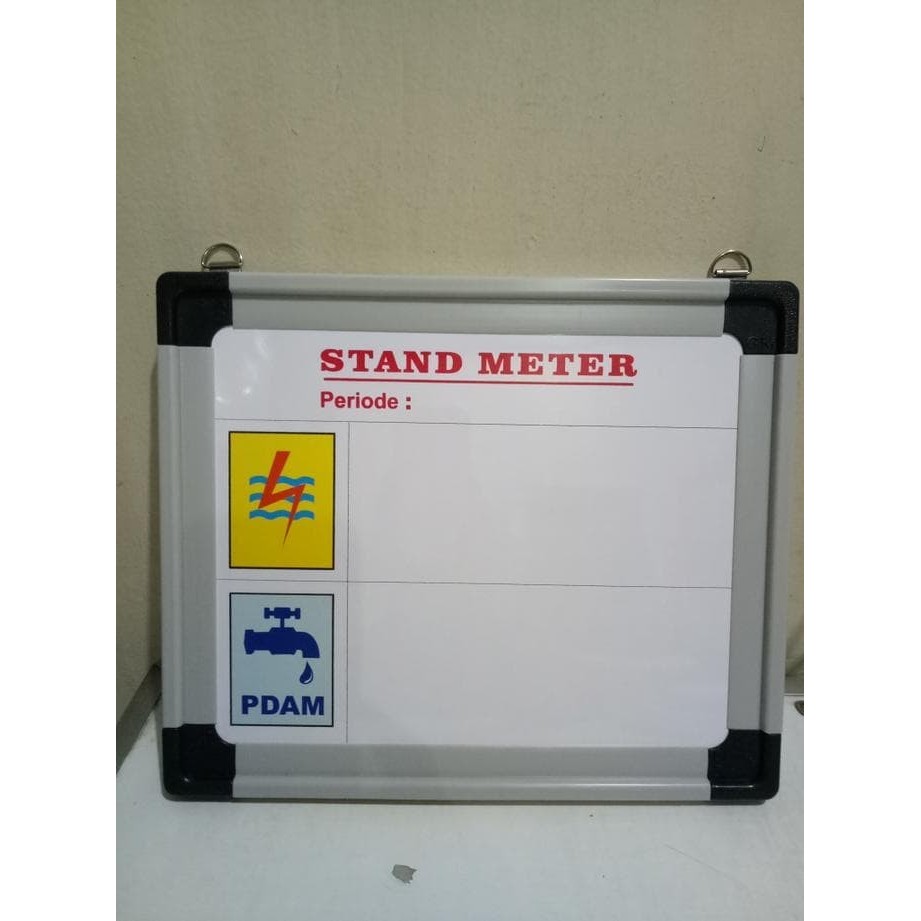Jual TERBARU Papan Stand Meter Pln / Pam ( White Board ) | Shopee Indonesia
