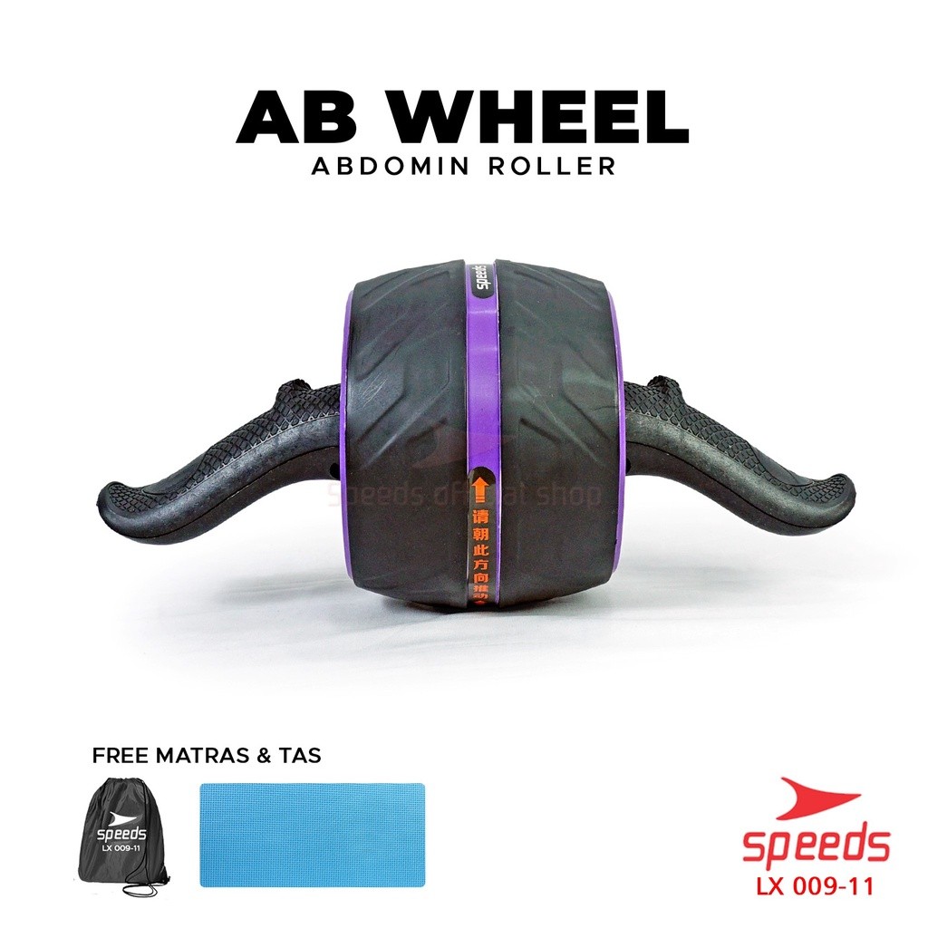 Jual SPEEDS Ab Wheel Ab Roller / Single Wheel / Alat Push Up Stand Bar ...