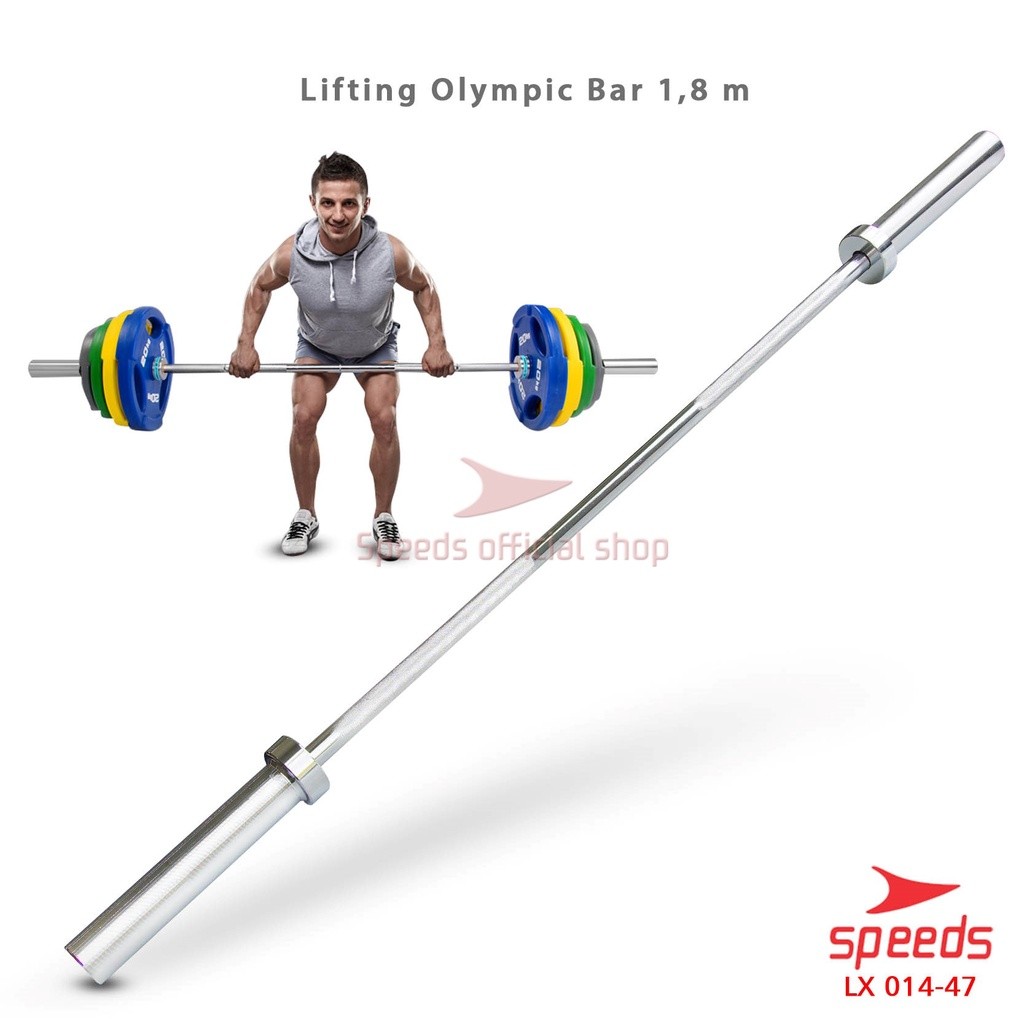 Jual SPEEDS Stick Barbel 180cm Stick Dumbell Bar Straight Olympic ...