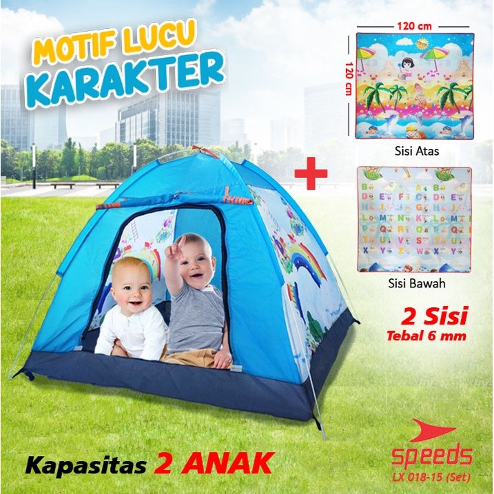 Jual SPEEDS Tenda Anak KARAKTER KARTUN Tenda Camping Anak 125x125x90cm ...