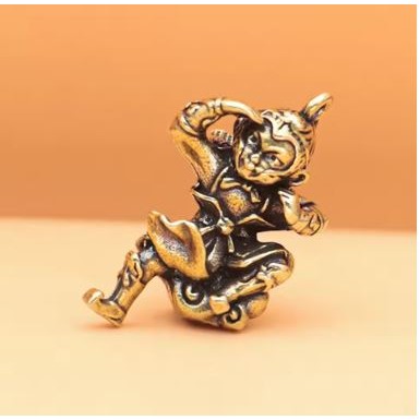 Jual Figure Sun Go Kong Gold / Monkey King Black Pendant Brass Retro ...