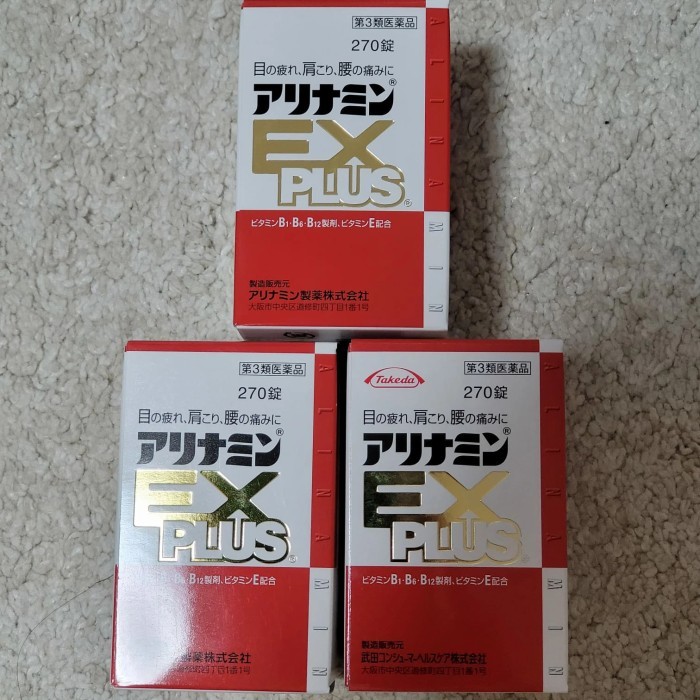 Jual Alinamin Ex Plus 270 tabs Suplemen nyeri otot sendi Ori Japan ...