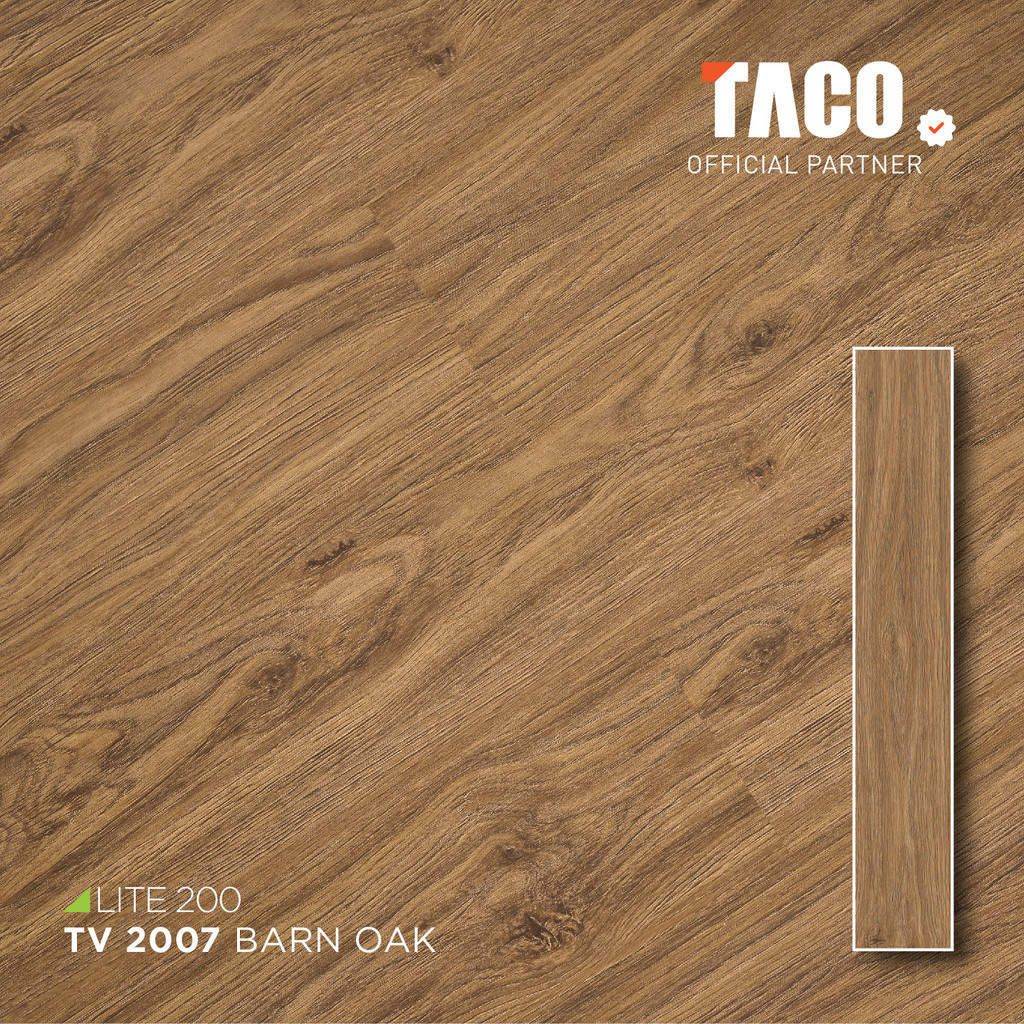 Jual TACO Lantai Vinyl 2mm Motif Kayu per 1 box (Isi 27 lembar / 3,76 m²) - TV 2007 Barn Oak ...